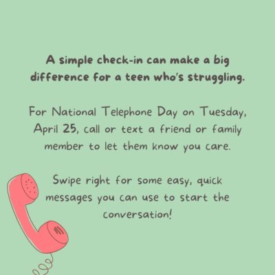 National Telephone Day | Teen Lifeline